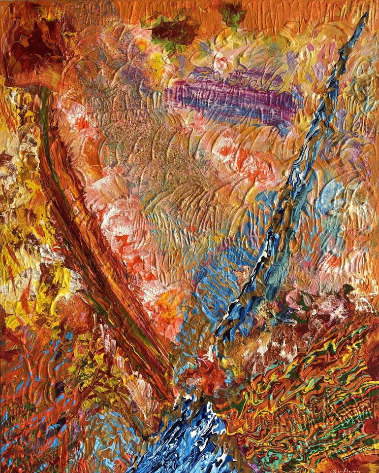 Fly Geyser n° 1 Painting by Clare Avery | Saatchi Art