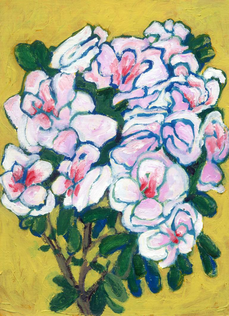 Azalea Painting by Kseniia Bulgachenko | Saatchi Art