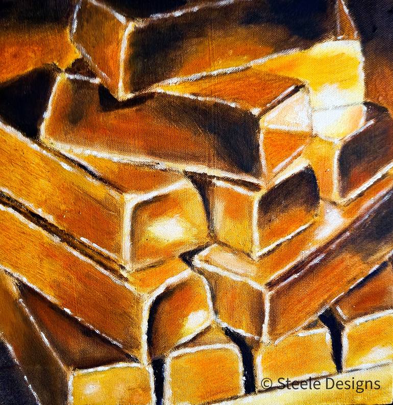 24k Gold Painting by William Steele | Saatchi Art