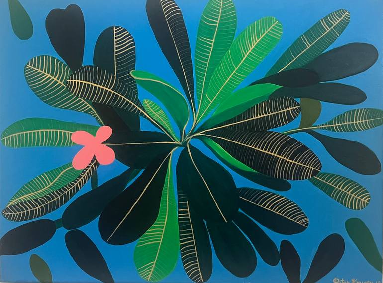 Frangipani #4 Painting by Peter Kruger | Saatchi Art