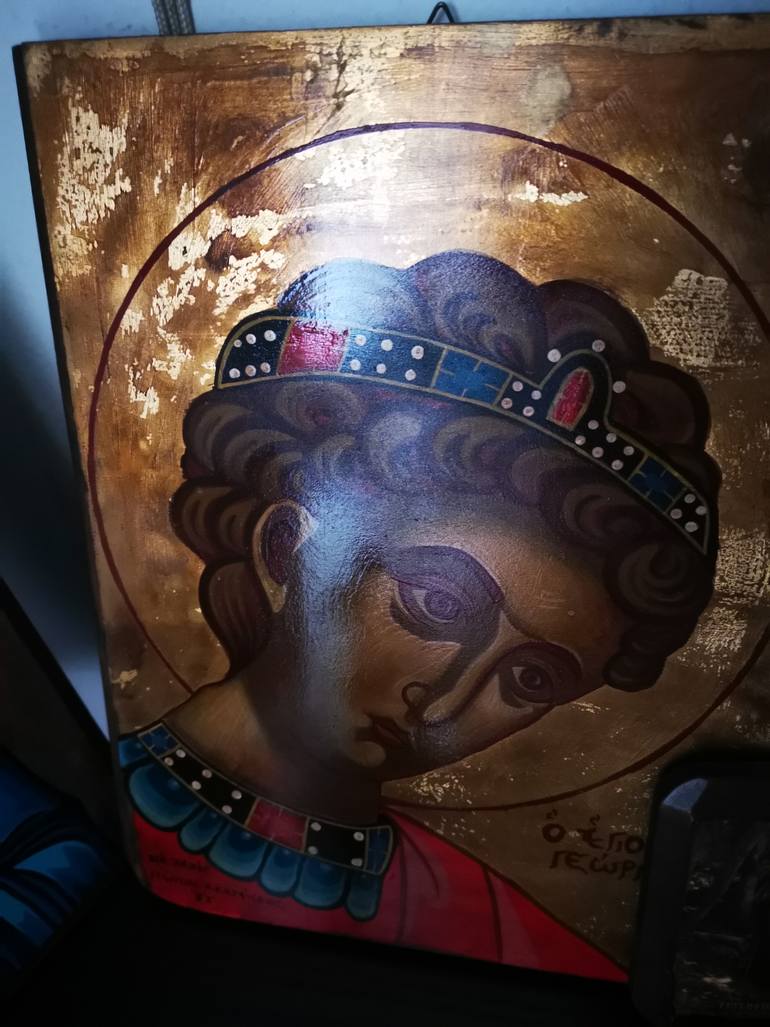 Saint georgios Painting by Georgios karaiskos | Saatchi Art