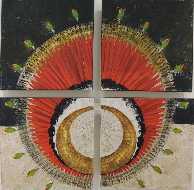 Cockade Painting by India O'Hara Andreoli | Saatchi Art