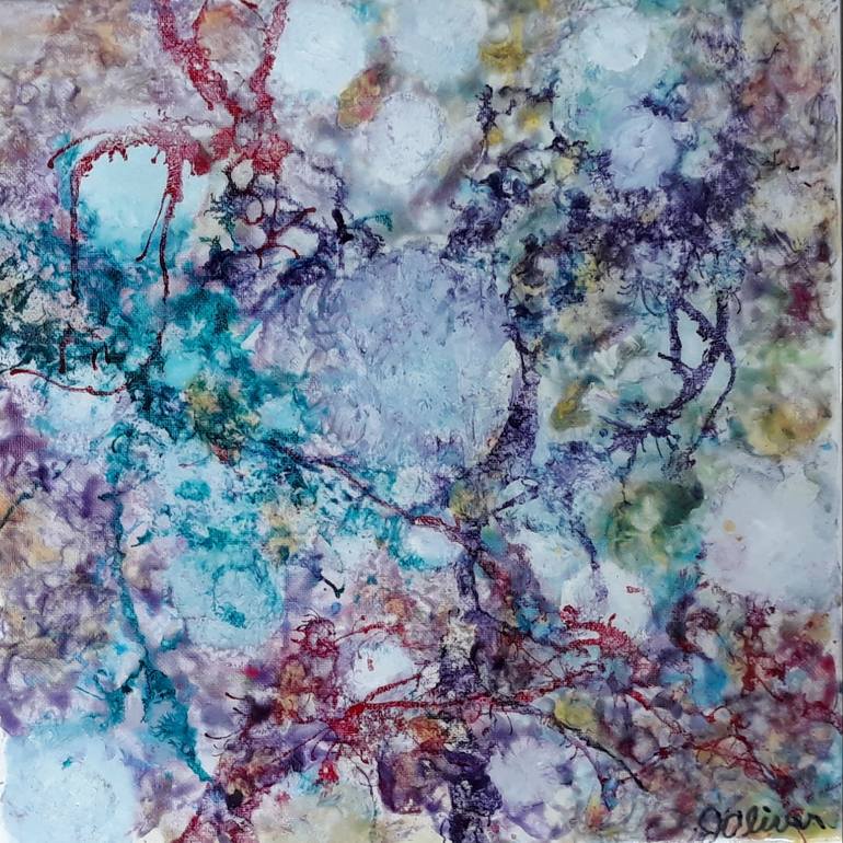 Faded bubbles Painting by Julie Oliver | Saatchi Art