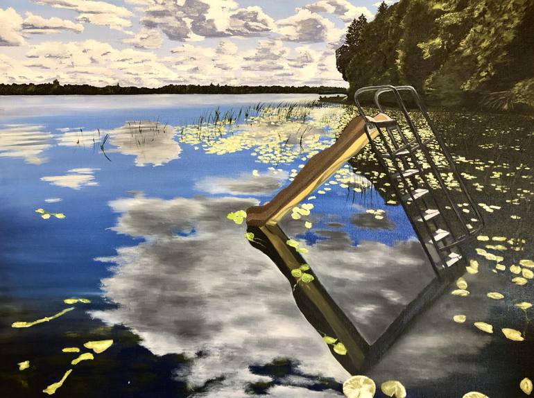 Summer Slide Painting by Brendan Kramp | Saatchi Art