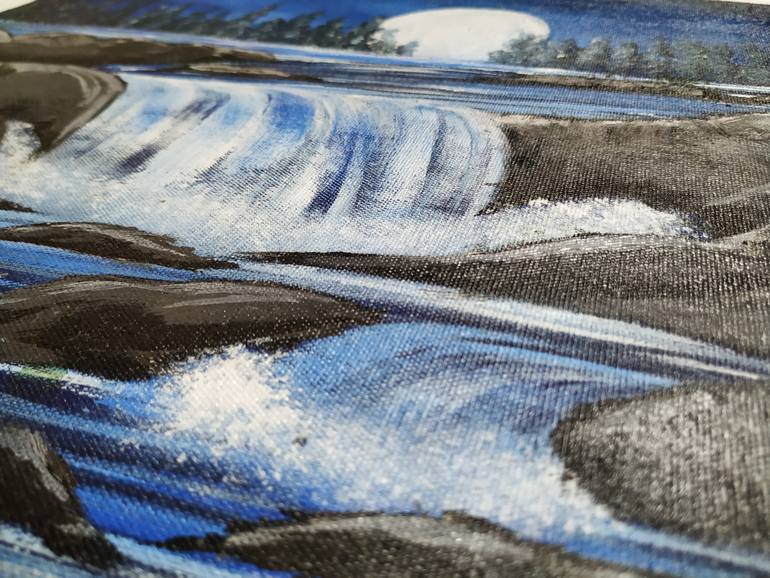 Blue Stream Painting by The Artista | Saatchi Art