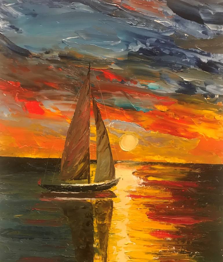 board. Painting by Alex Sher | Saatchi Art