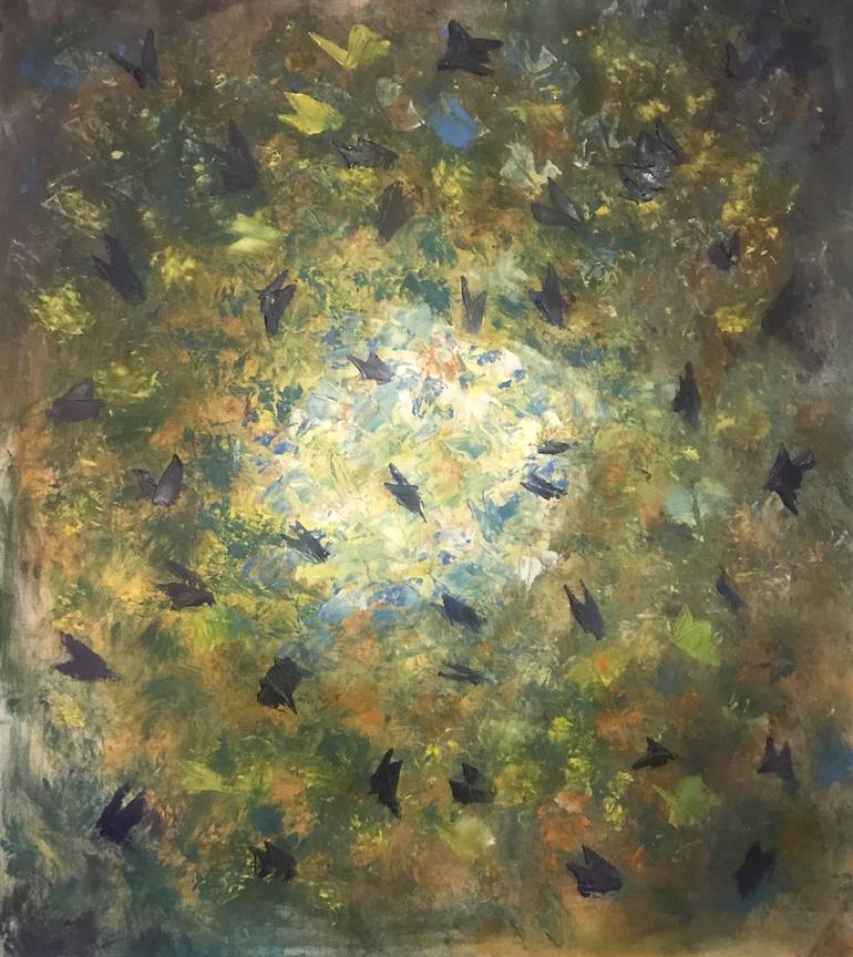 Butterflies Painting by Alex Sher | Saatchi Art