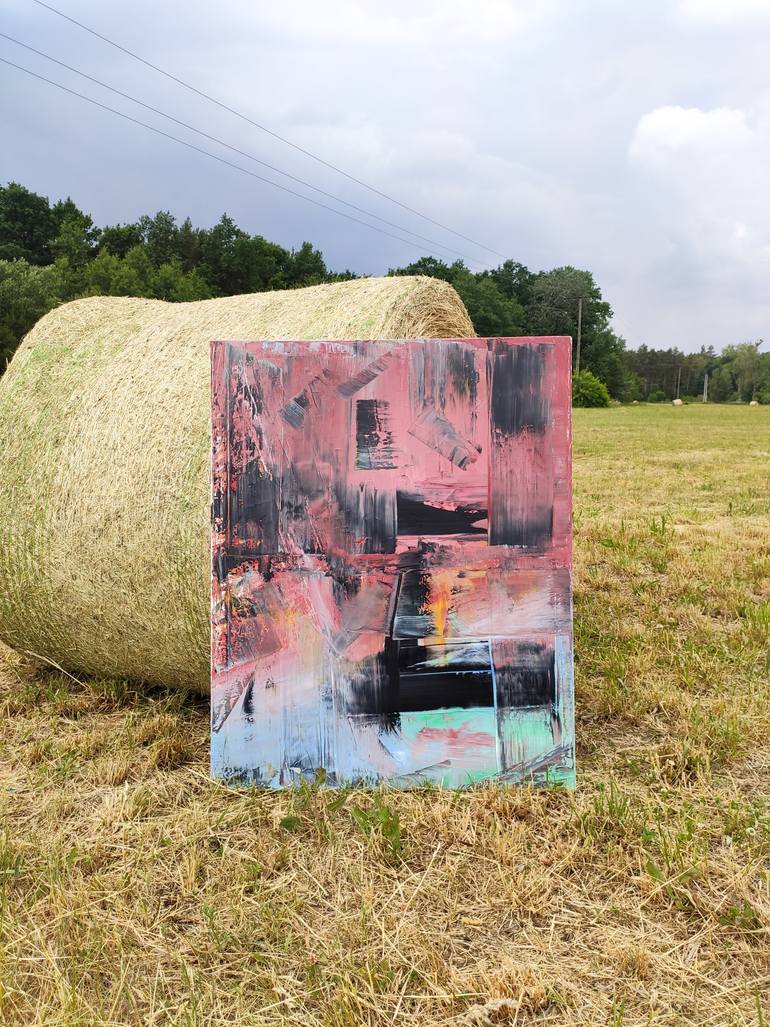 Drapeaux Painting by Sebastian Poplawski | Saatchi Art