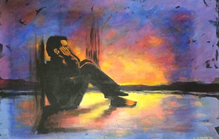 Thinking Painting by Delete Account | Saatchi Art