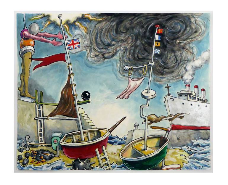 Flood Tide Painting by Andrew Tyler | Saatchi Art