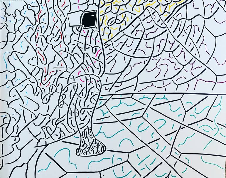 Same and Different Drawing by Brian Fleming | Saatchi Art