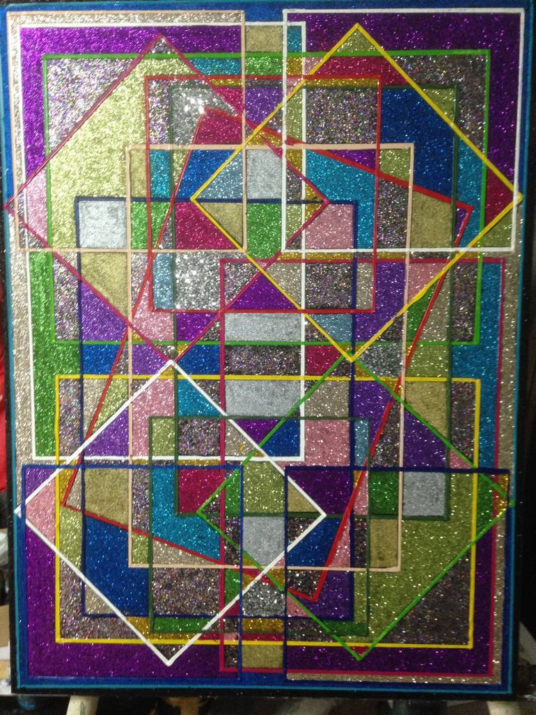labyrinthe de polichinel Painting by serge ARNAUD | Saatchi Art