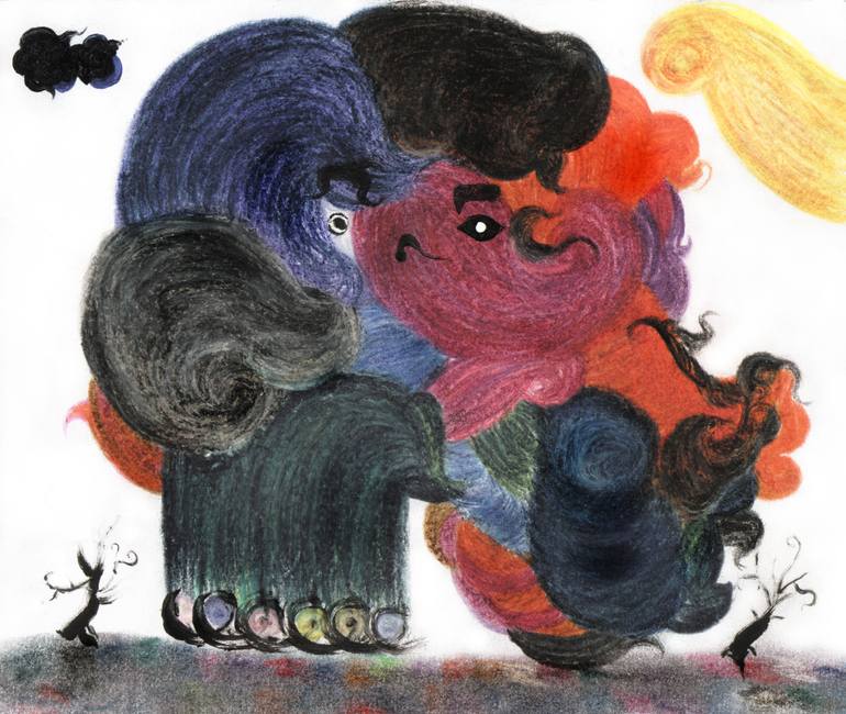 Let it Flow Inside and Outside Painting by Baris Atar | Saatchi Art