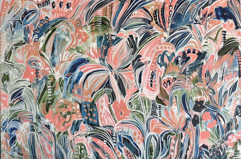 Paradise Awaits Painting by Carley Bourne | Saatchi Art