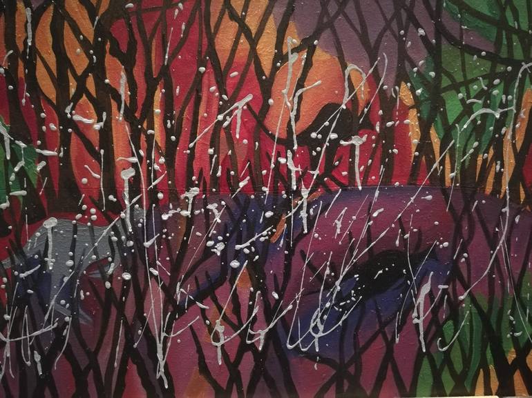 3 kargaroos Painting by Mary Shackman | Saatchi Art