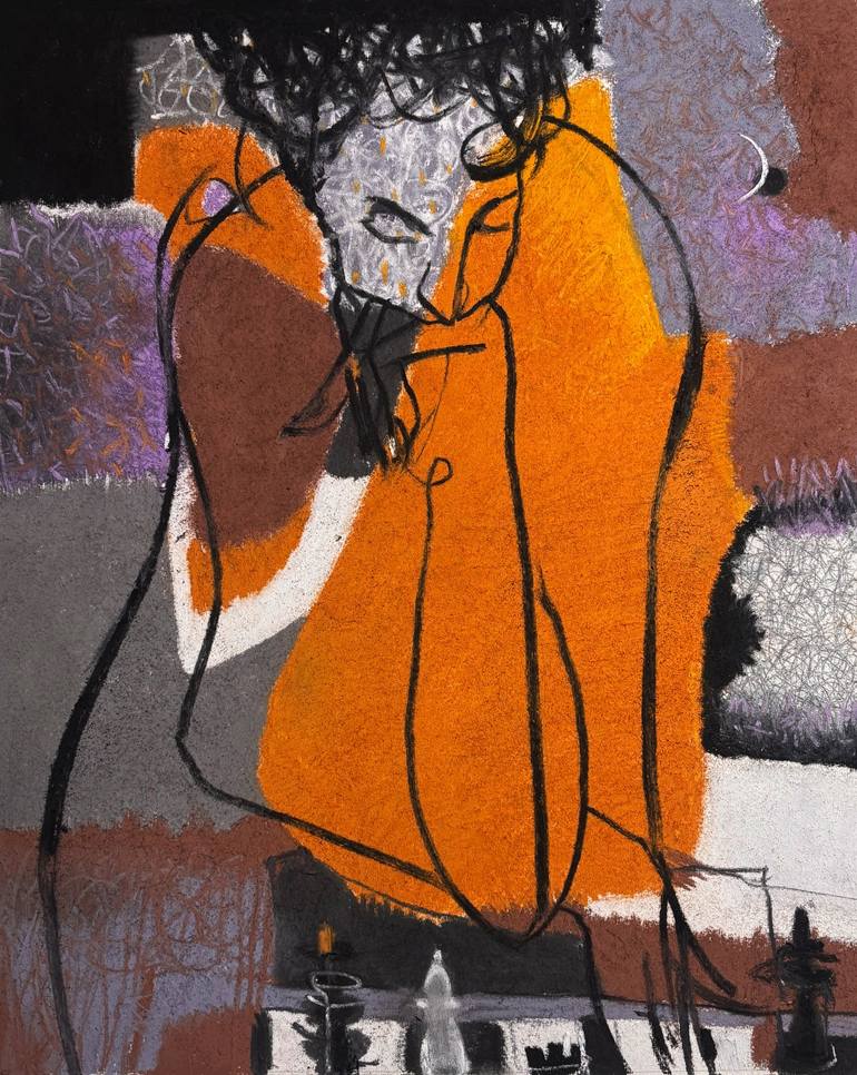 Dilemma (from the series Sfaccettature) Drawing by Daria Most | Saatchi Art