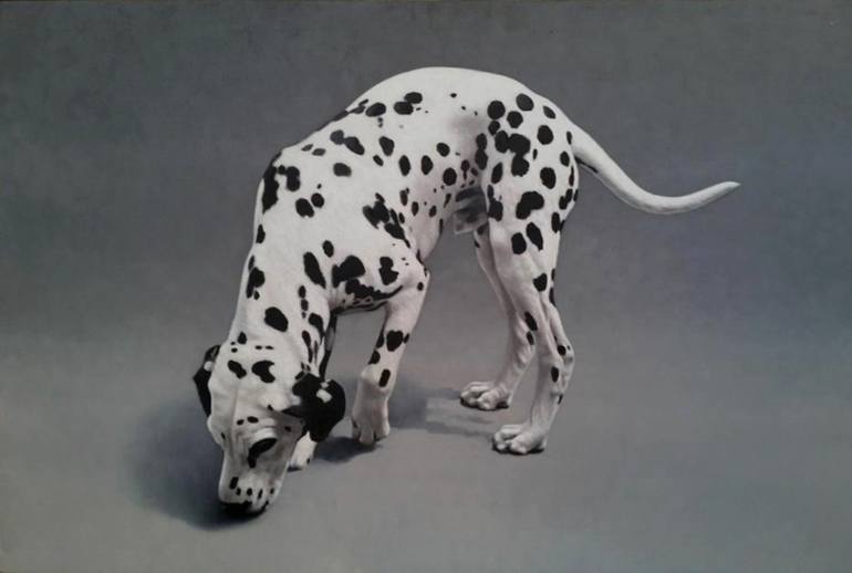Dog Pongo, Dalmatian Painting by Ivica Gabric | Saatchi Art