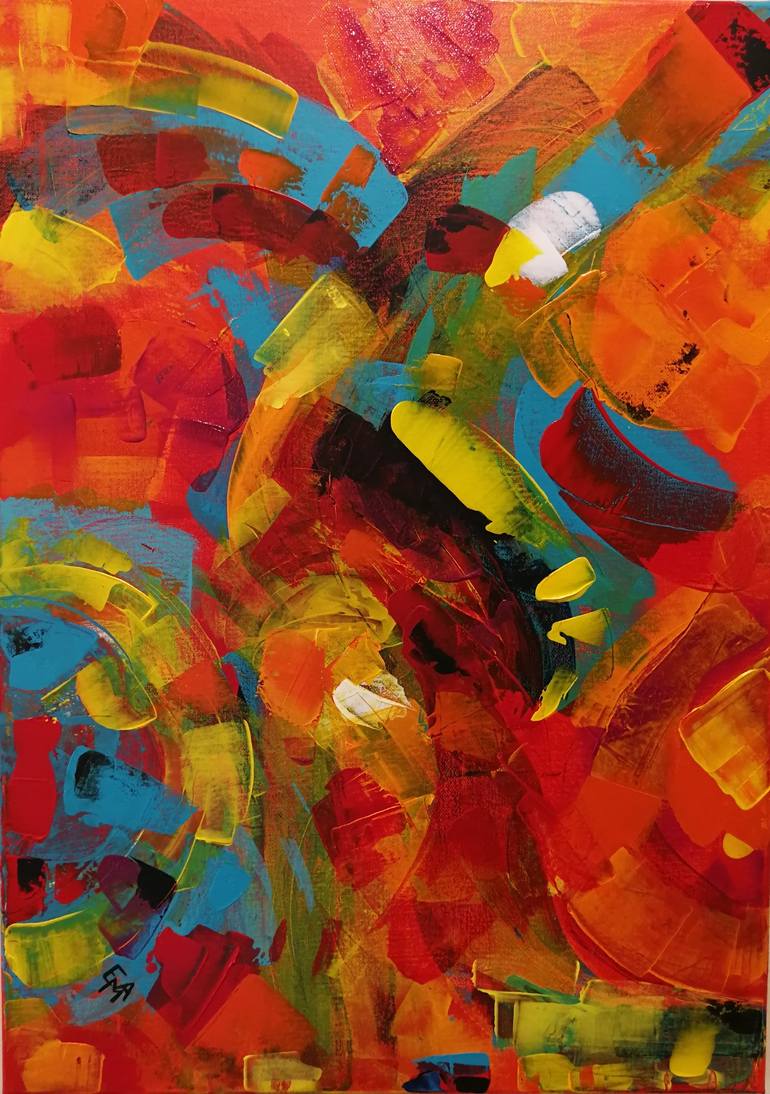 Happiness Painting by Ema Ribeiro | Saatchi Art