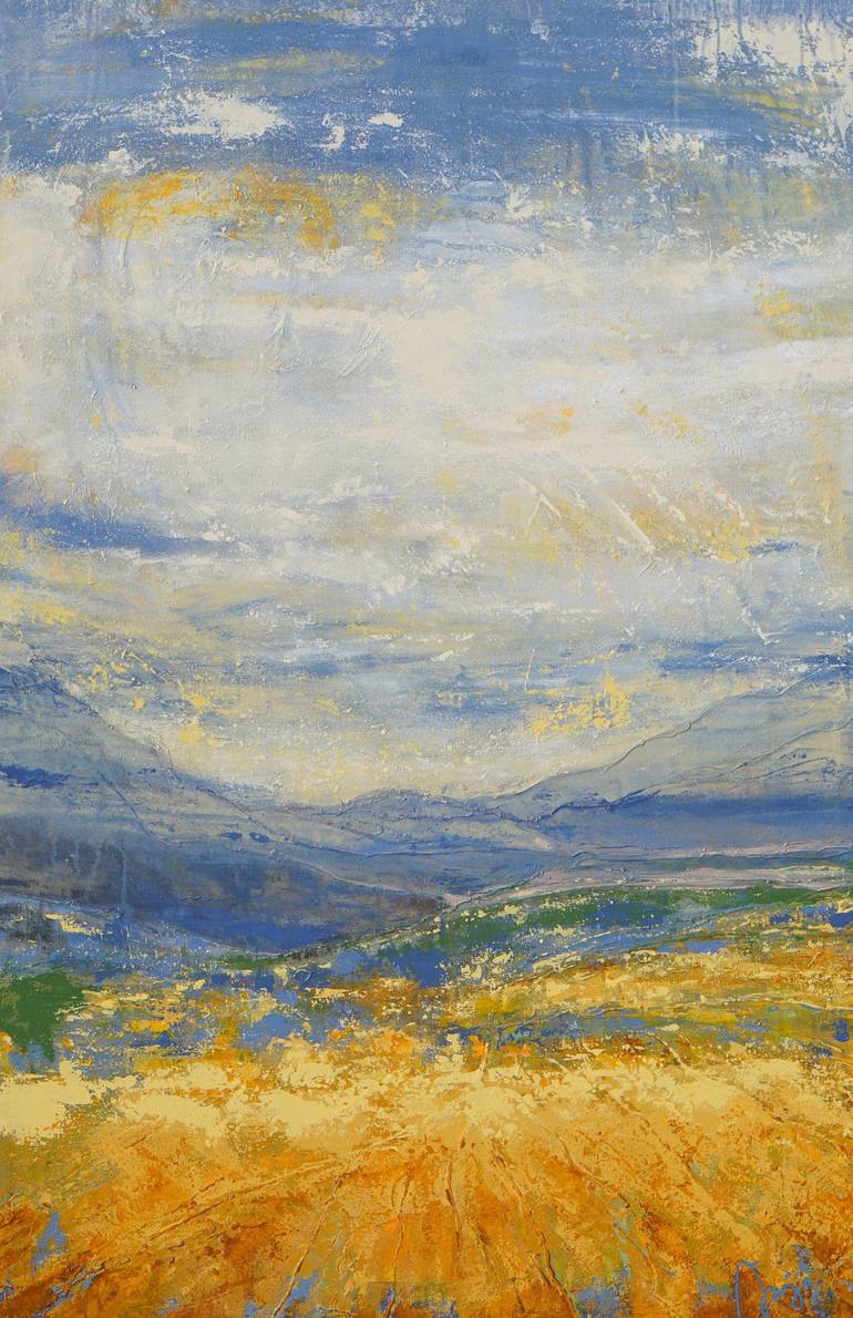 Amber Waves Painting by Anja Wulf | Saatchi Art