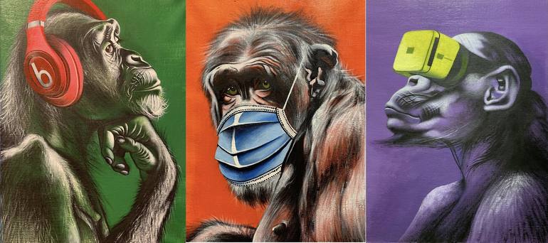 Modern Wisdom Painting by Juan Carlos Cruz Osorio | Saatchi Art