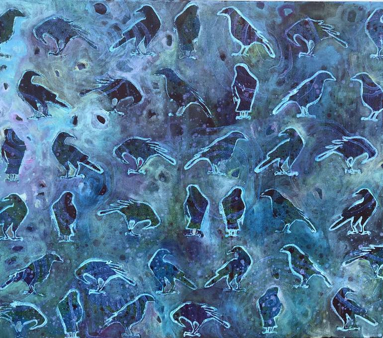 line up#1 Painting by Simone Weber | Saatchi Art