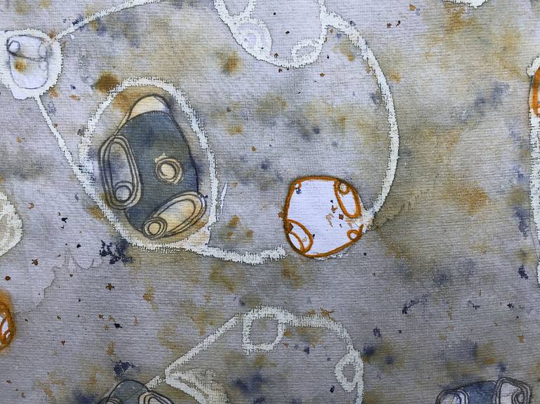 Microcosm #1 Drawing by Simone Weber | Saatchi Art