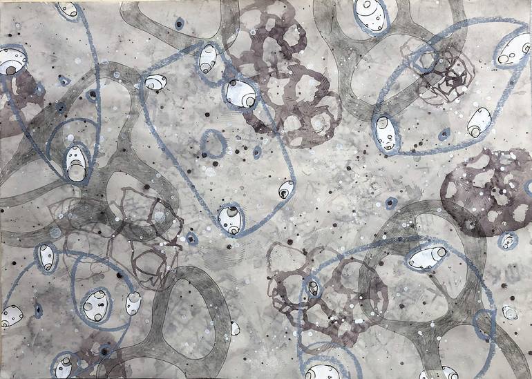 Microcosm #5 Drawing by Simone Weber | Saatchi Art