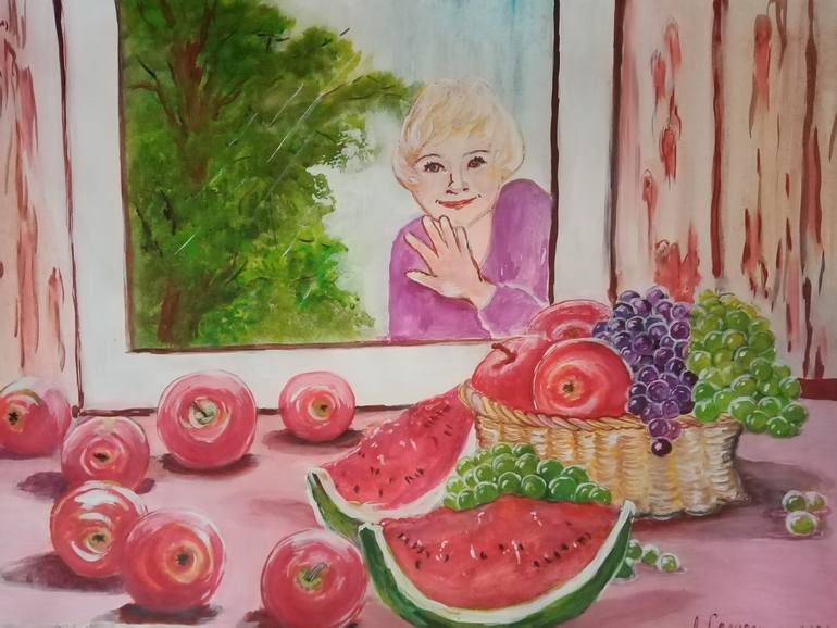 A у окна Painting by LARISA SELIVANOVA | Saatchi Art
