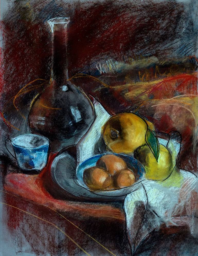 Pastel Still Life Drawing by Stoian Hitrov | Saatchi Art United Kingdom