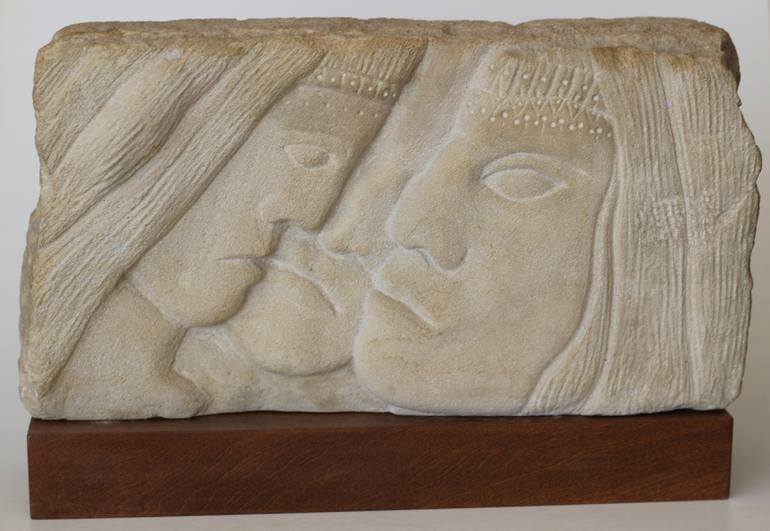 Forms in stone Sculpture by Michalis Kevgas | Saatchi Art