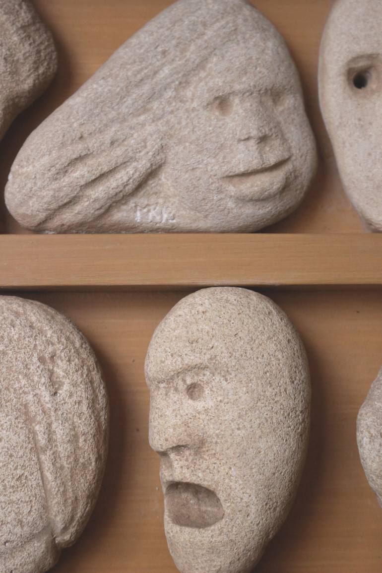 Shingle composition Sculpture by Michalis Kevgas | Saatchi Art