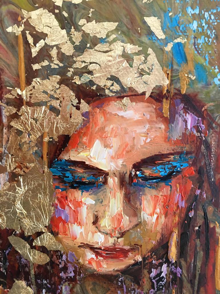 Dying in the Rain Painting by Diana Malivani | Saatchi Art