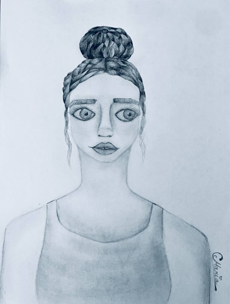 Summer girl Drawing by Maria Alipa | Saatchi Art