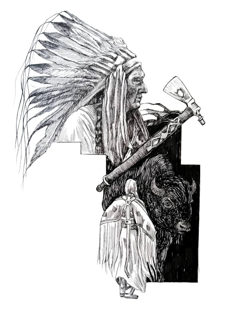 The Spirit Drawing by Maria-Elena Dermendzhieva | Saatchi Art