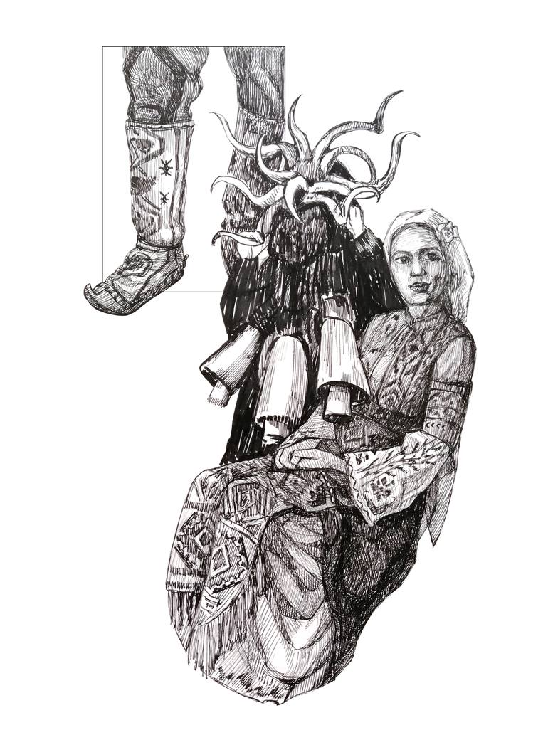 Homeland Drawing by Maria-Elena Dermendzhieva | Saatchi Art