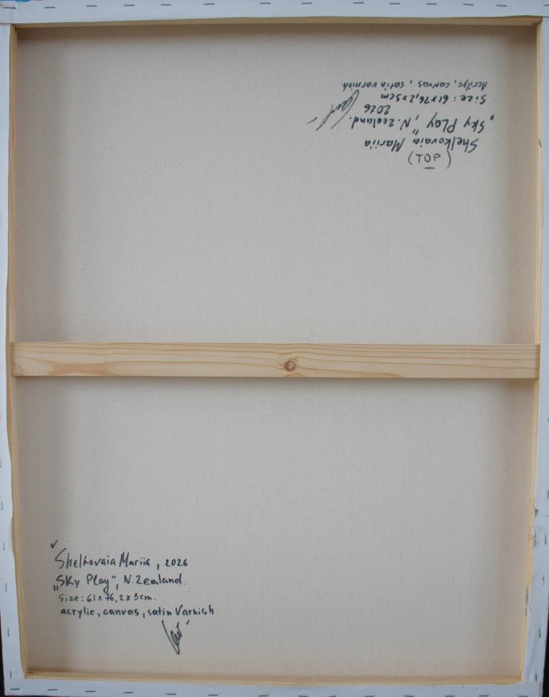 Sky Play Painting by Mariia Shelkovaia | Saatchi Art