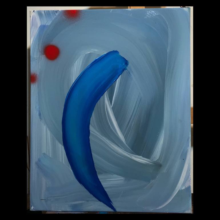 Blue Stride Painting by Lee Reid | Saatchi Art