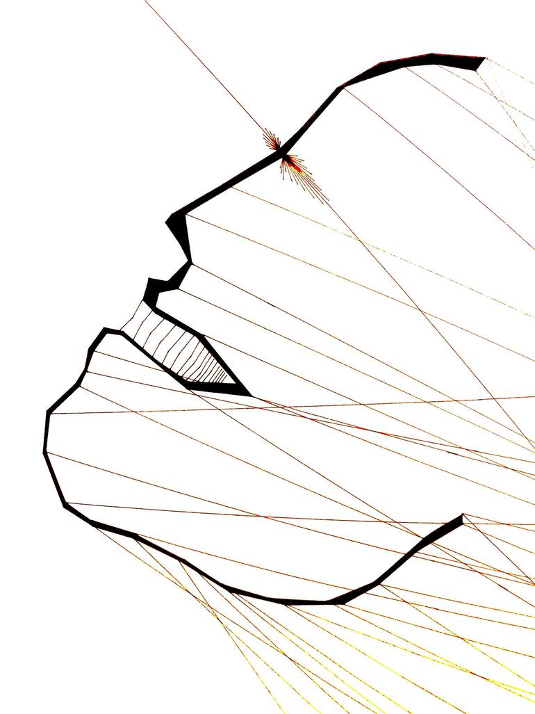 Beam me up Drawing by sotiris sotiriou | Saatchi Art