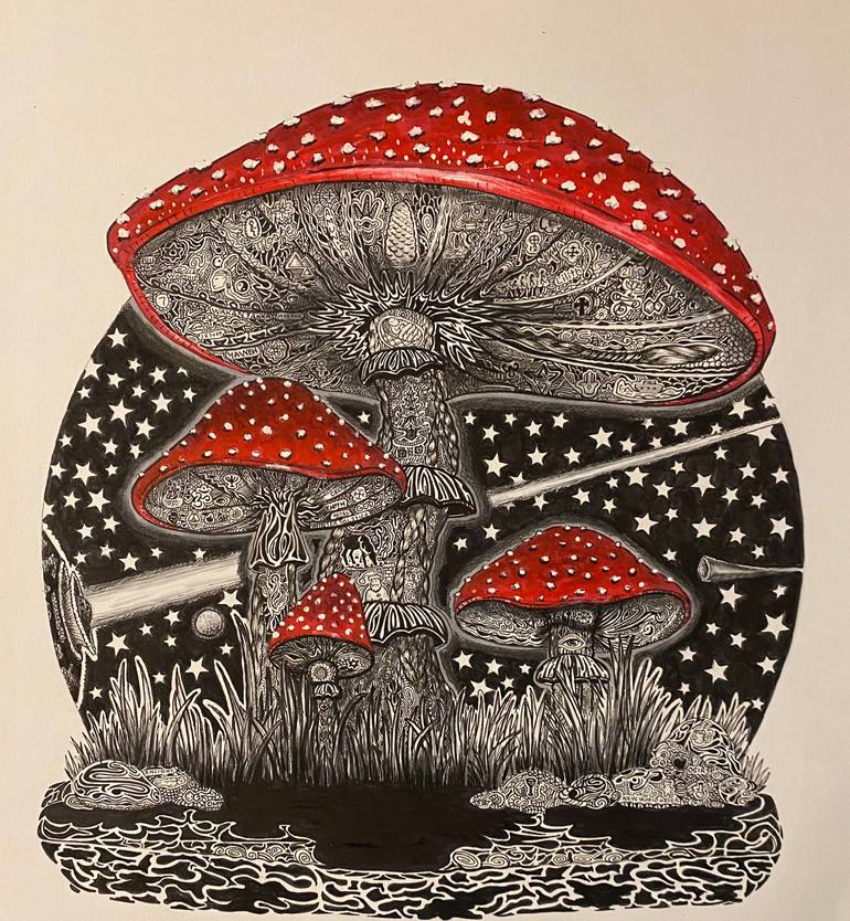 The Answer Drawing by Michael Kelsch | Saatchi Art