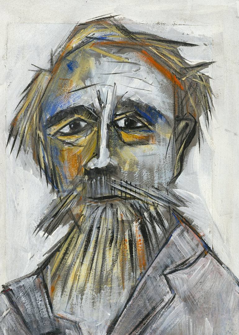 Charles Dickens Painting by Ron Kammer | Saatchi Art