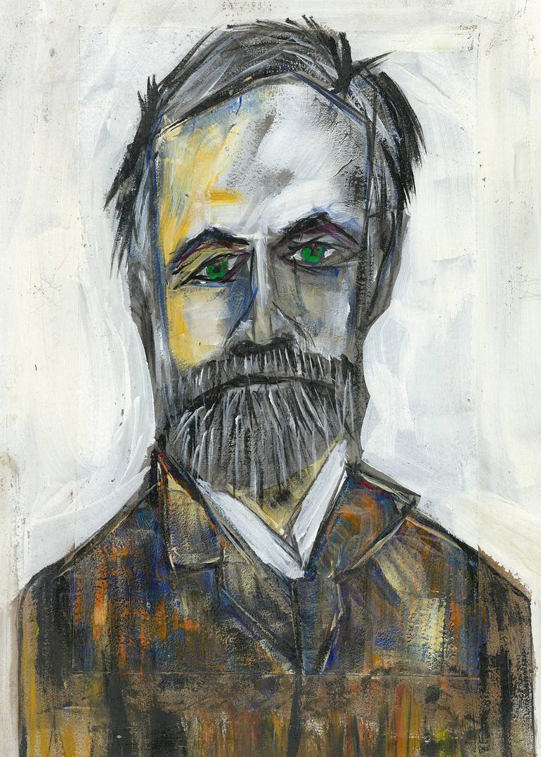 Jules Verne Painting by Ron Kammer | Saatchi Art