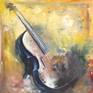 Cello Painting by Yev Mil | Saatchi Art