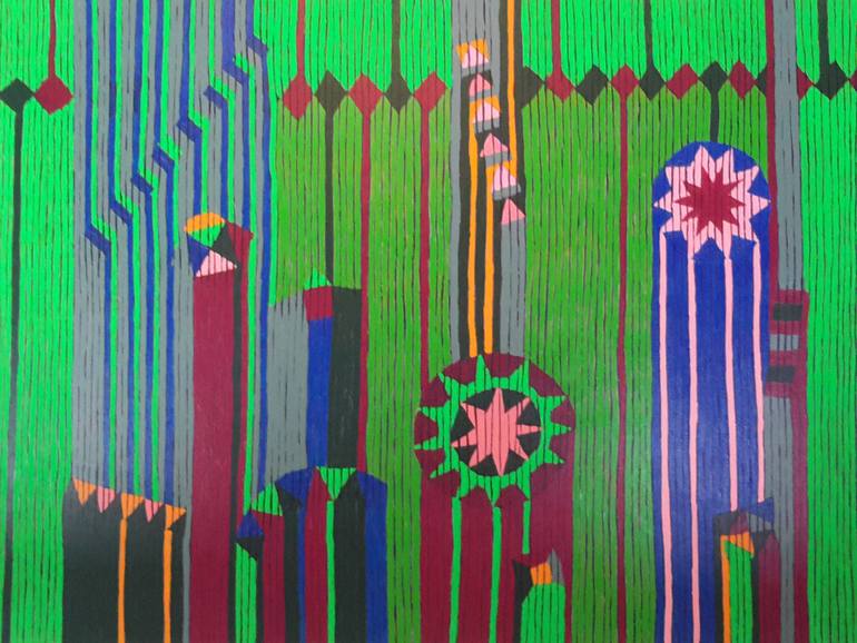 THE GREEN FAIRY Painting by stuart cole | Saatchi Art