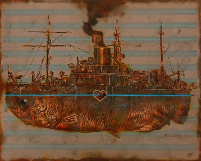 Waterline. Painting by Andrei Piatkevich | Saatchi Art