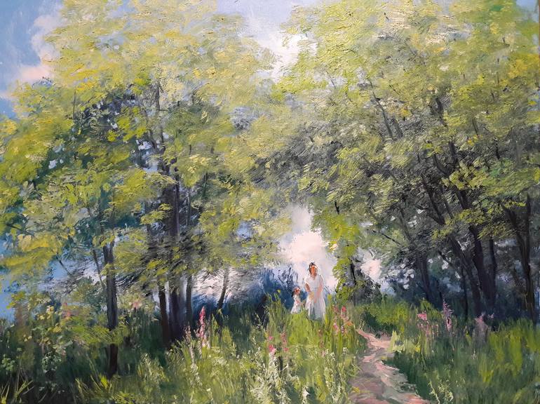 Childhood memory Painting by Galina Rodionova | Saatchi Art