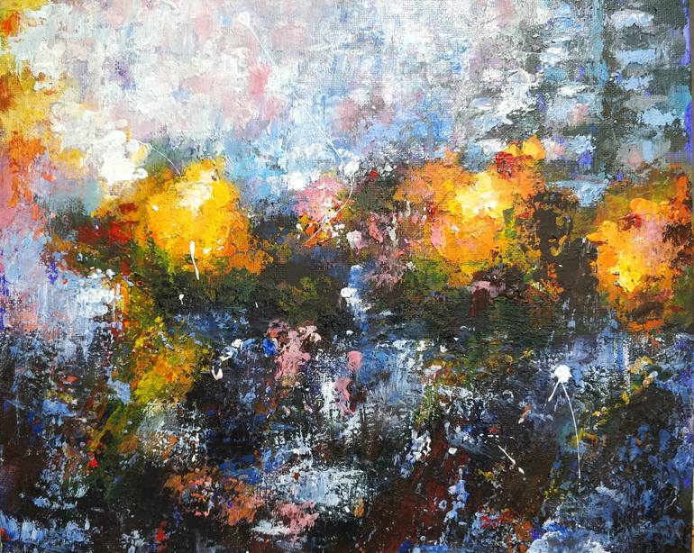 Evening in the Luxembourg Gardens Painting by Galina Rodionova ...