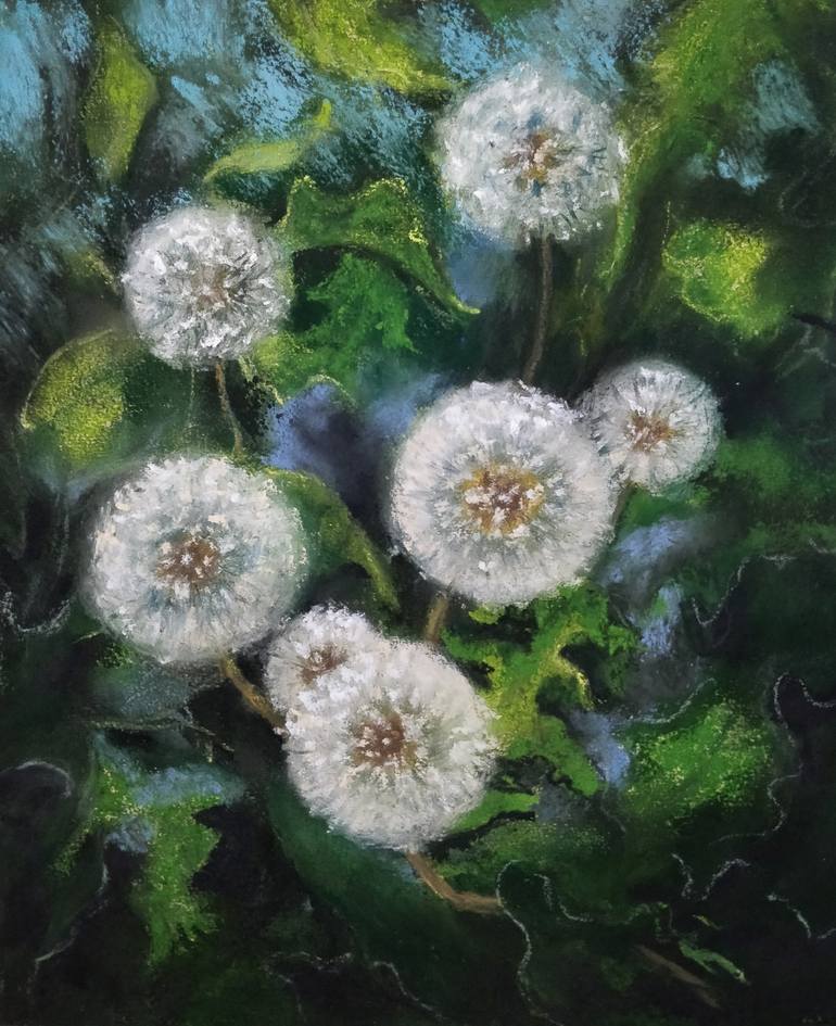 Dandelions Painting by Galina Rodionova | Saatchi Art