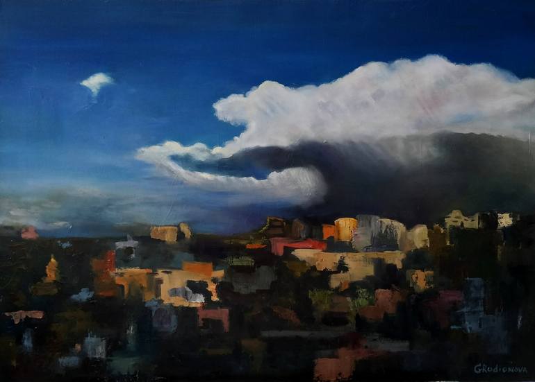 Thunder cloud Painting by Galina Rodionova | Saatchi Art