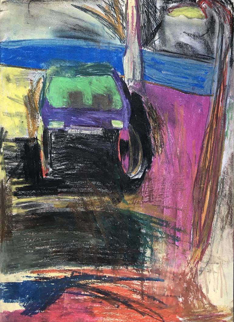 CAR Drawing by Fran Lea | Saatchi Art