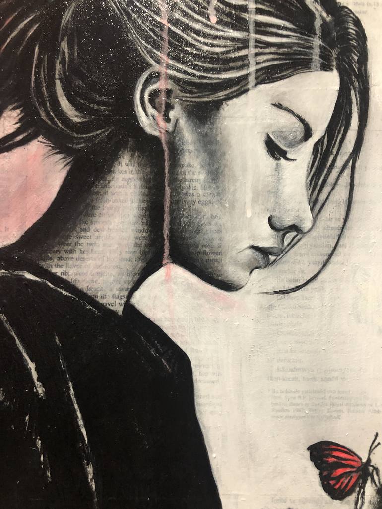 Portrait of Cara Painting by Ally Toye | Saatchi Art